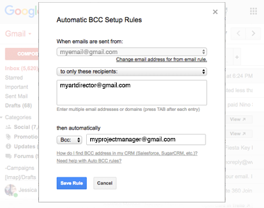 Automatic BCC to your CRM | Auto BCC and CC for Gmail