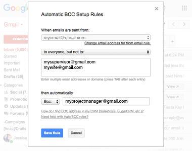 Automatic BCC to your CRM | Auto BCC and CC for Gmail